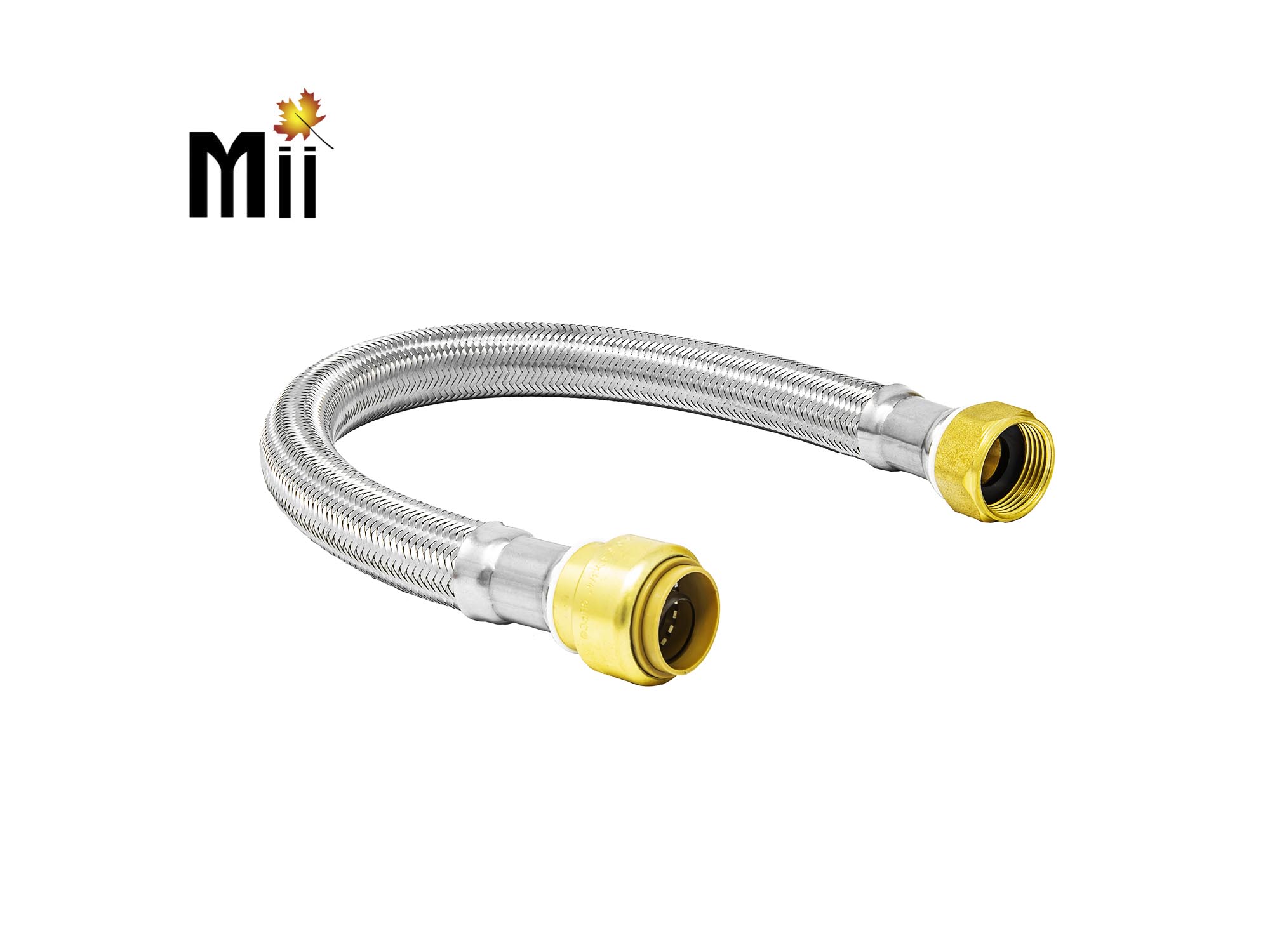 PUSH FIT SS BRAIDED FLEX CONNECTOR (PUSH x FIP) | Copperfit